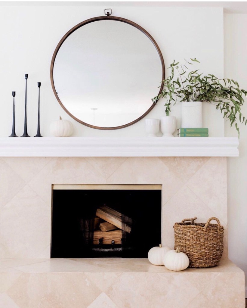 3 Must Haves for the Perfect Fall Mantle – the dotted bow