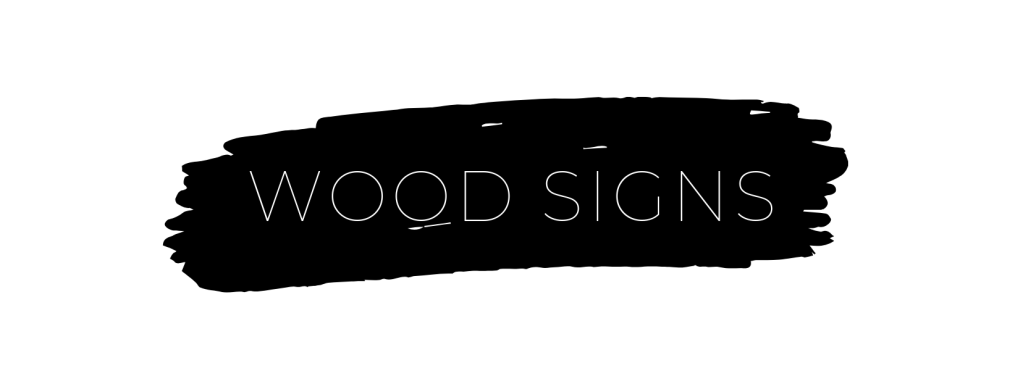 Wood Signs – the dotted bow