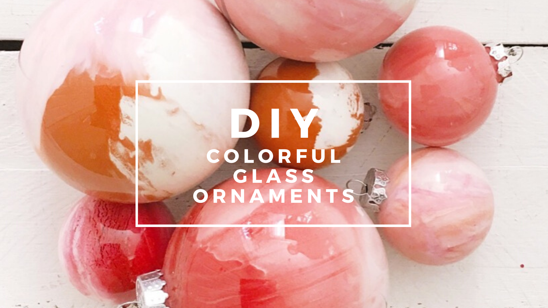 DIY Colorful Glass Ornaments – the dotted bow
